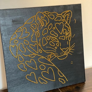 Leopard Original Canvas Diamond Painting Wall Home Decor Rhinestone Art ...