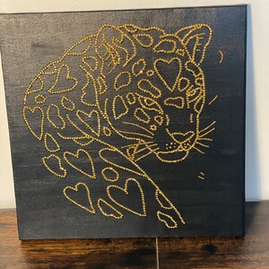 Leopard Original Canvas Diamond Painting Wall Home Decor Rhinestone Art ...