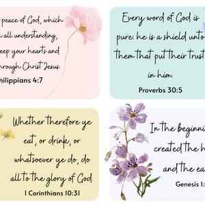 52 Weekly KJV Scripture Memory Cards, Digital Download, Bible Memory ...