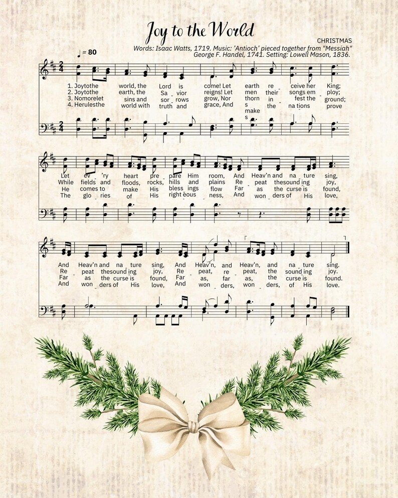 14 Top Classic Vintage Christian Christmas Hymns Carols, Printable ...