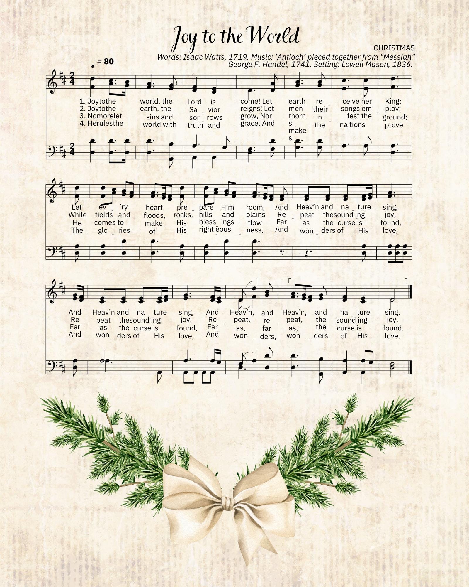 14 Top Classic Vintage Christian Christmas Hymns Carols, Printable ...