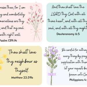 52 Weekly KJV Scripture Memory Cards, Digital Download, Bible Memory ...