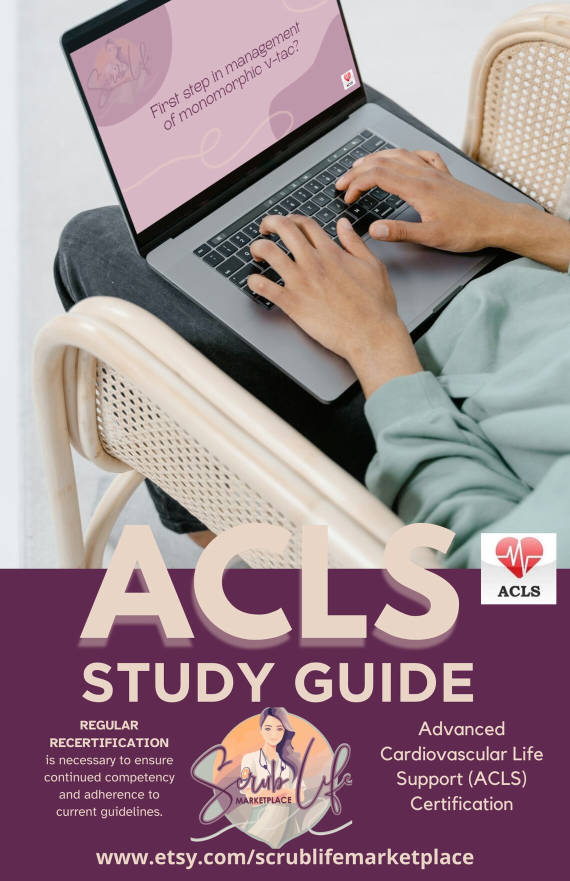 ACLS Algorithm Flashcards, Advanced Life Support Healthcare, ACLS ...