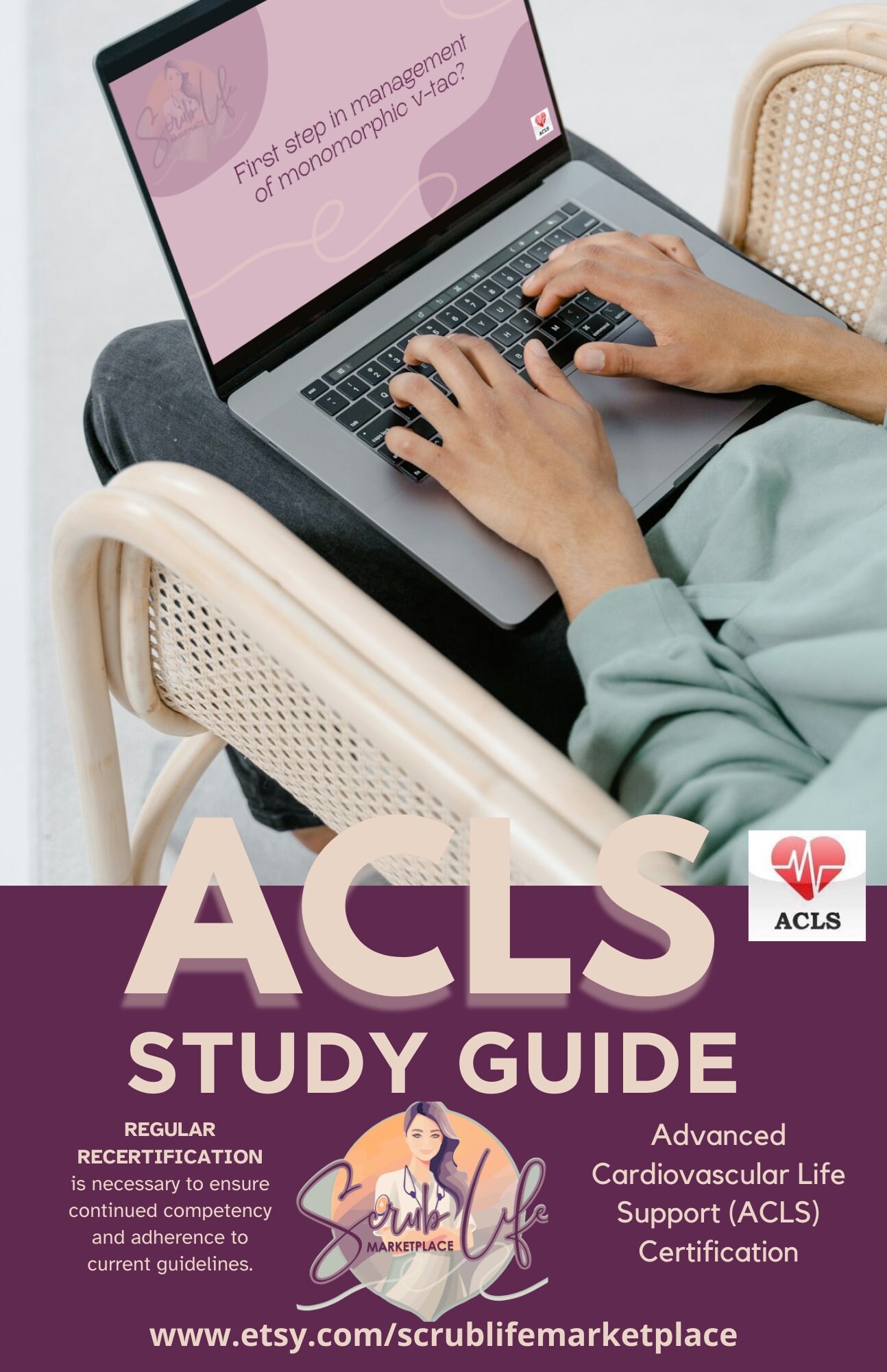 ACLS Algorithm Flashcards, Advanced Life Support Healthcare, ACLS ...