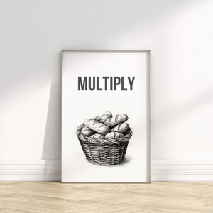 Miracle Wall Art | Multiply Art | Jesus Wall Art | Christian Wall Art ...