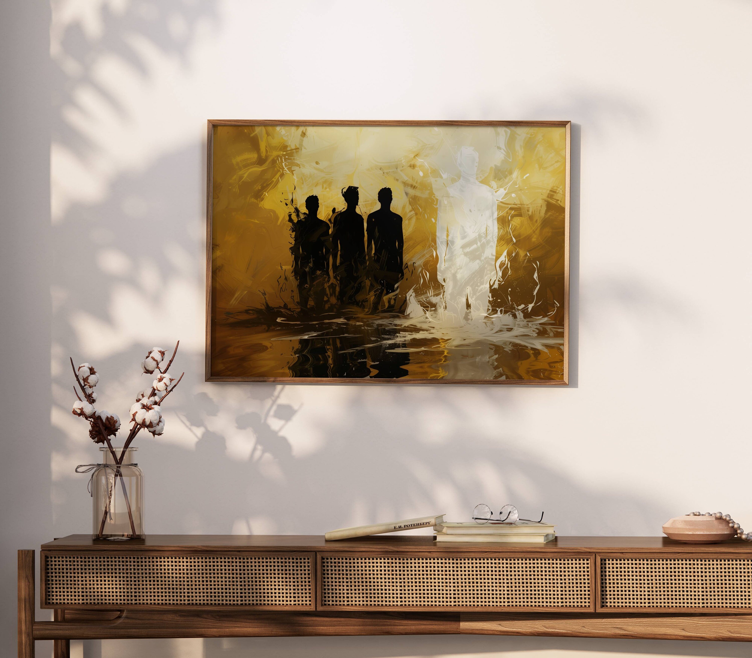 Another in the Fire | Scripture Art | Jesus Wall Art | Christian Wall ...