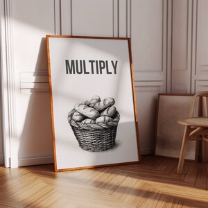 Miracle Wall Art | Multiply Art | Jesus Wall Art | Christian Wall Art ...