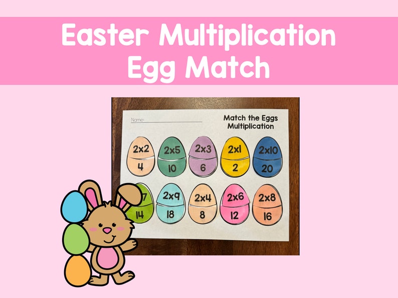Multiplication Egg Match | Easter | 3rd - 5th - Etsy