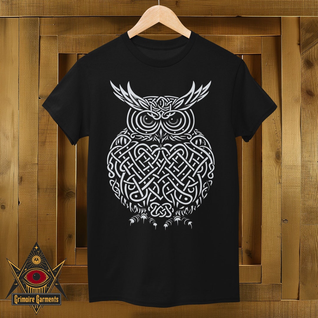 Ancient Seer Owl T-shirt Occult Clothing Dark Aesthetic Fashion Celtic ...