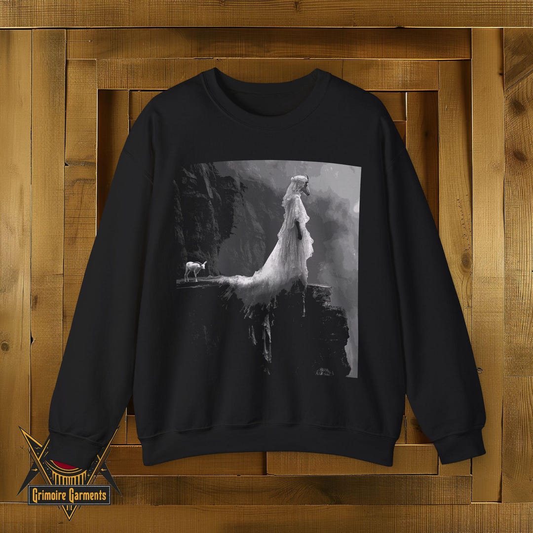 Bride of the Baphomet Sweatshirt Dark Aesthetic Fashion Occult Pullover ...