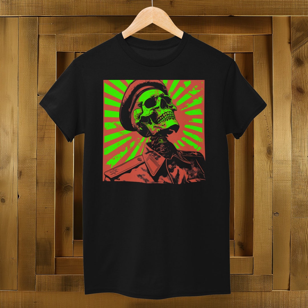 Skeleton Comrade Propaganda Pop-art T-shirt Occult Dark Aesthetic ...