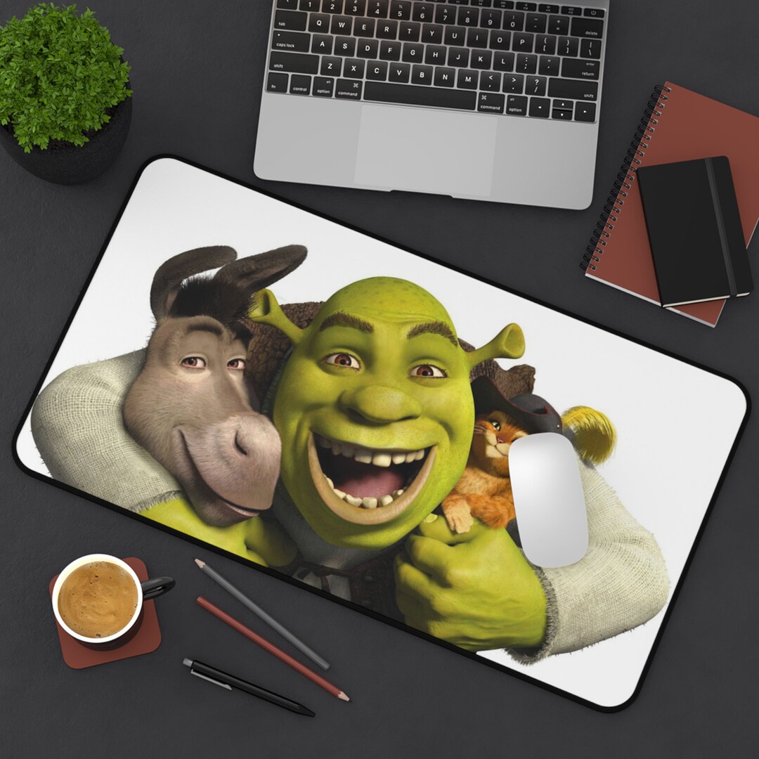 Shrek Donkey and Puss in Boots Mouse Pad Desk Mat - Etsy