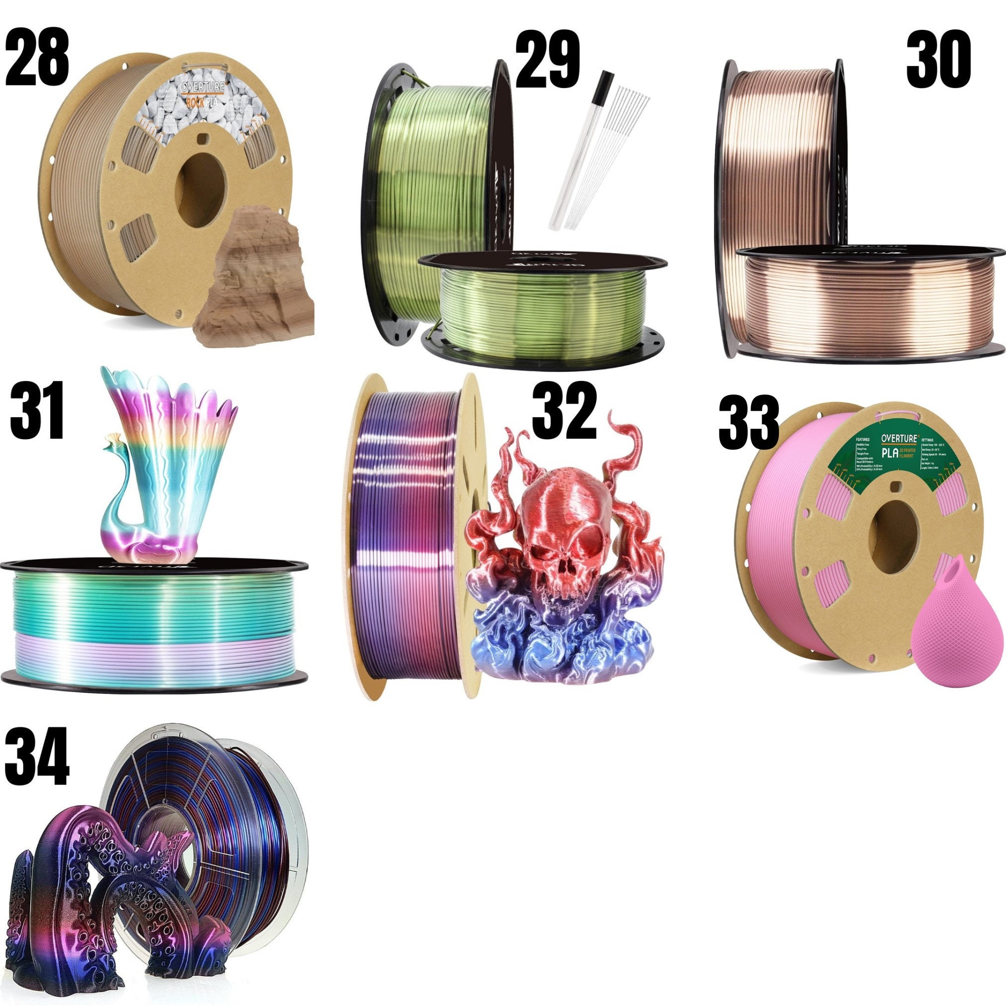 3D Printed Spider, 4 Squish the Spider, Articulated, Gift, Fidget Toy ...