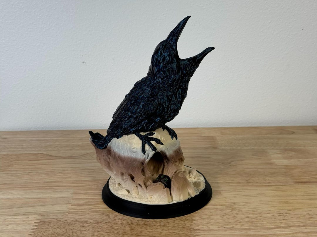 3D Printed Raven Dice Tower, RPG, Gift - Etsy