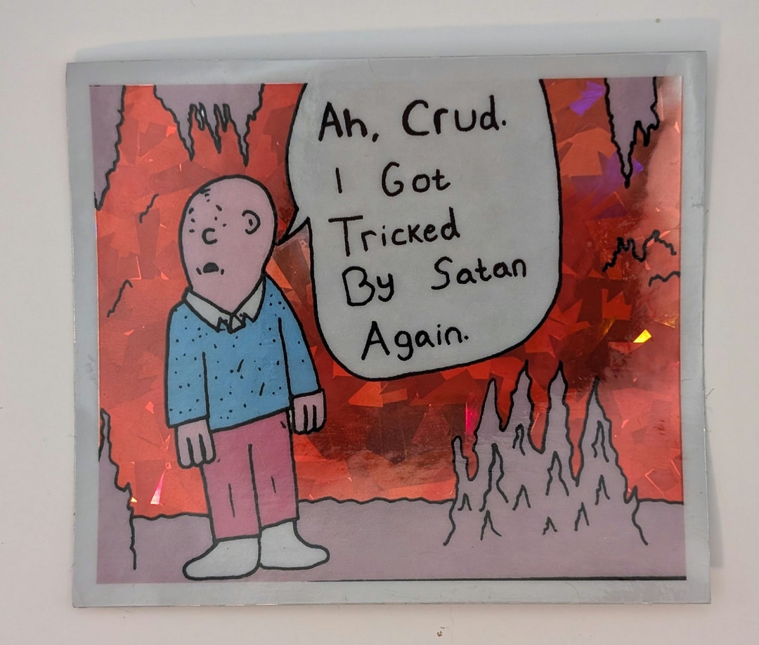 Ah Crud Sticker - Shiny! - Etsy