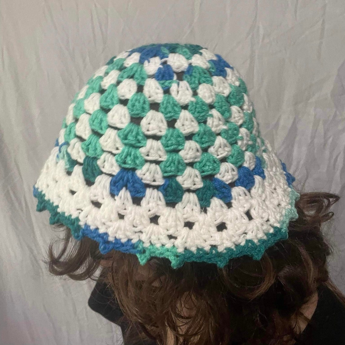 Sea Turtle Bucket Hats, Crochet Granny Stitch Bucket Hats - Etsy