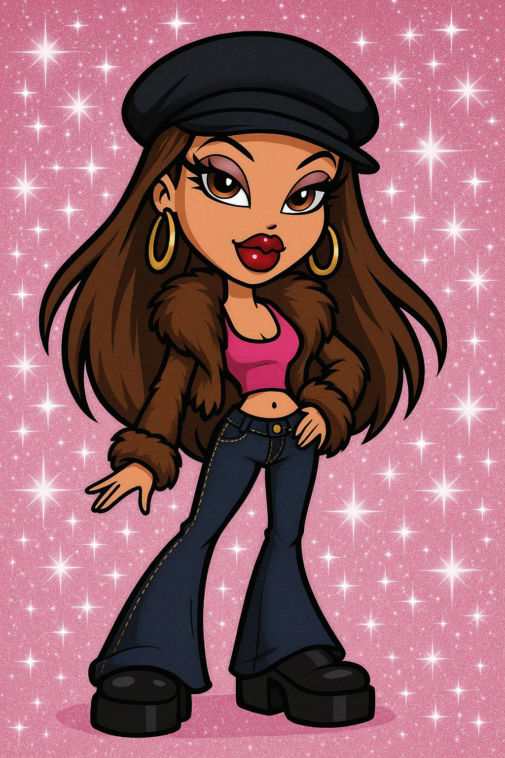 Custom Bratz-style Portrait | Digital Cartoon Drawing From Your Photo ...