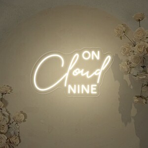 Custom on Cloud Nine Party Neon Decor, Cloud Nine Light, on Cloud Nine ...