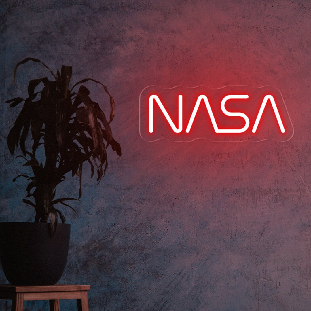 Illuminate Nasa Neon Sign,custom NASA Letters Light,boys Room Decor,space Wall Decor,kids Room ...