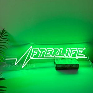 Afterlife LED Neon Sign: Cyberpunk Game Room Wall Decor - Etsy