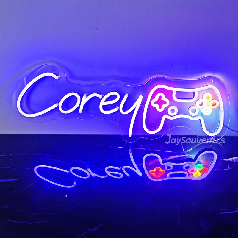 Neon Gamer Sign - Etsy