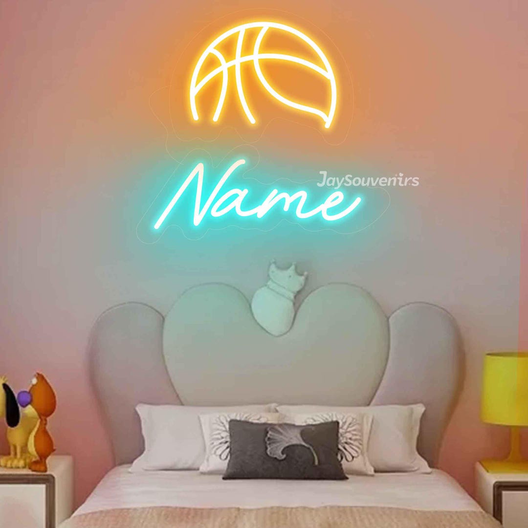 Custom Sport Name Neon Sign, Sport Team Sign, Boy Room Wall Decor,game ...
