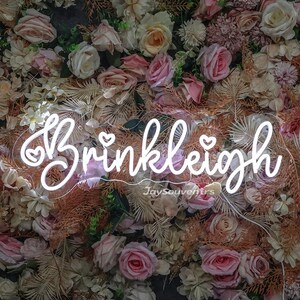 Custom Cursive Name Neon Sign, Girl Neon Sign, Nursery Wall Decor ...