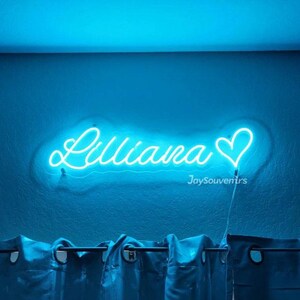 Custom Cursive Name Neon Sign, Girl Neon Sign, Nursery Wall Decor ...