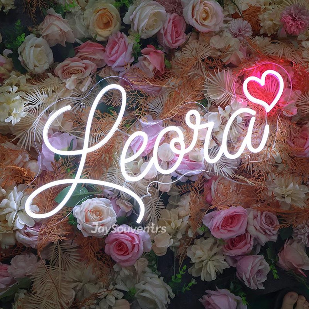 Custom Cursive Name Neon Sign, Girl Neon Sign, Nursery Wall Decor ...