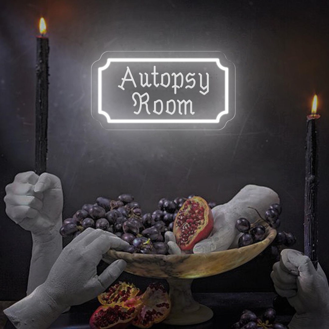 Gothic Room Decoration ,mortuary Plaque Sign, Embalming Room Sign Wall ...