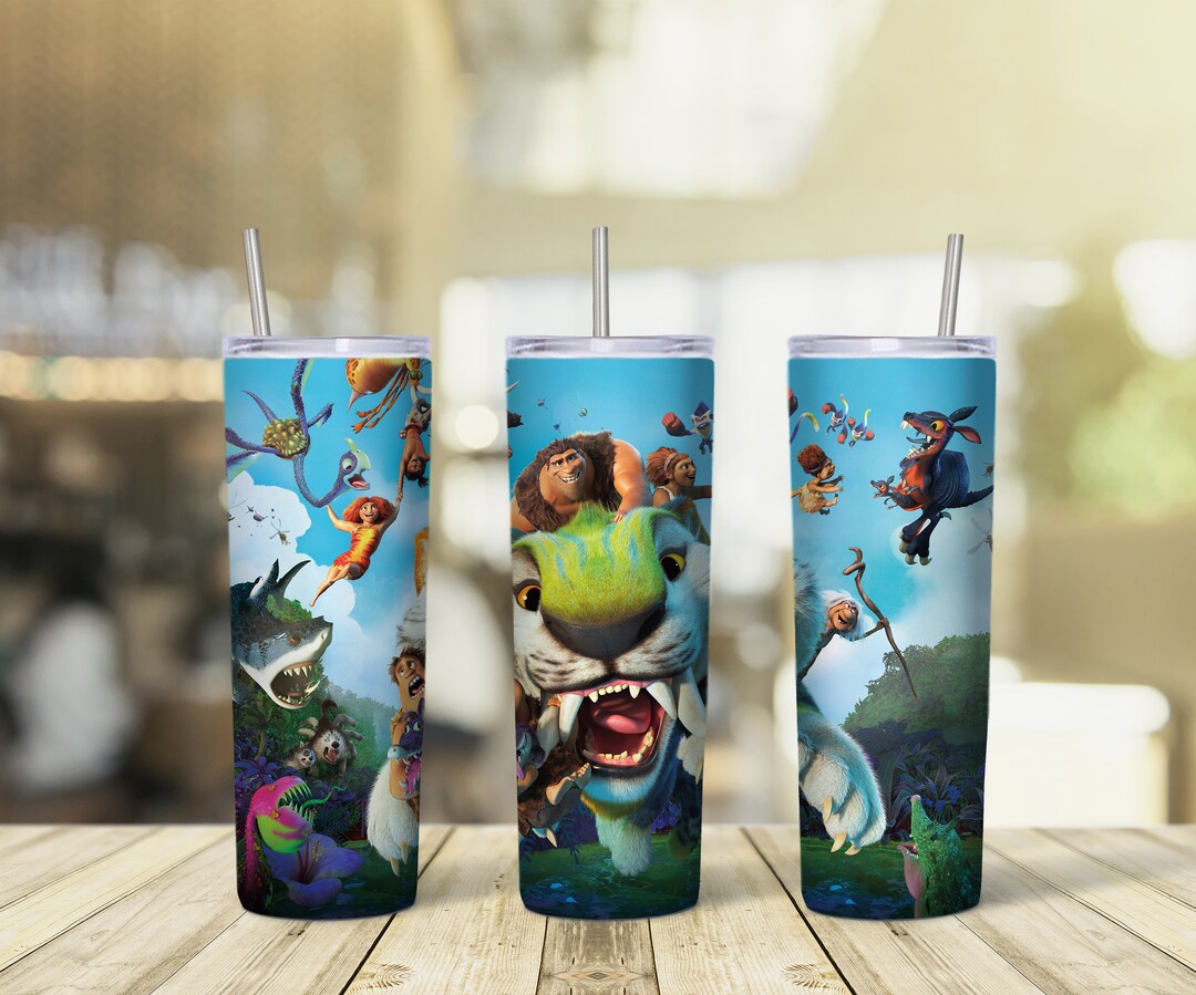 Croods Tumbler PNG, 20 Oz Skinny Sublimation Designs, Croods Tumbler ...