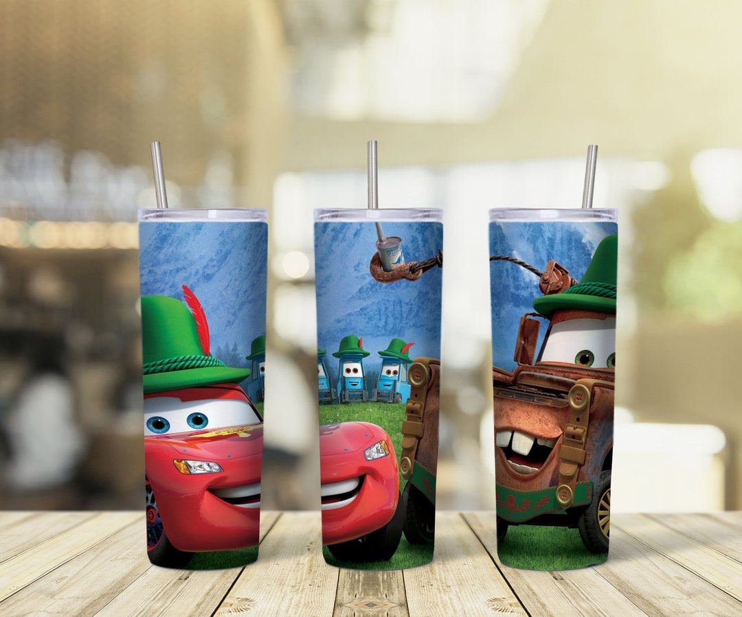 Cars Tumbler PNG, 20 Oz Skinny Sublimation Designs, Cars Tumbler Wrap ...