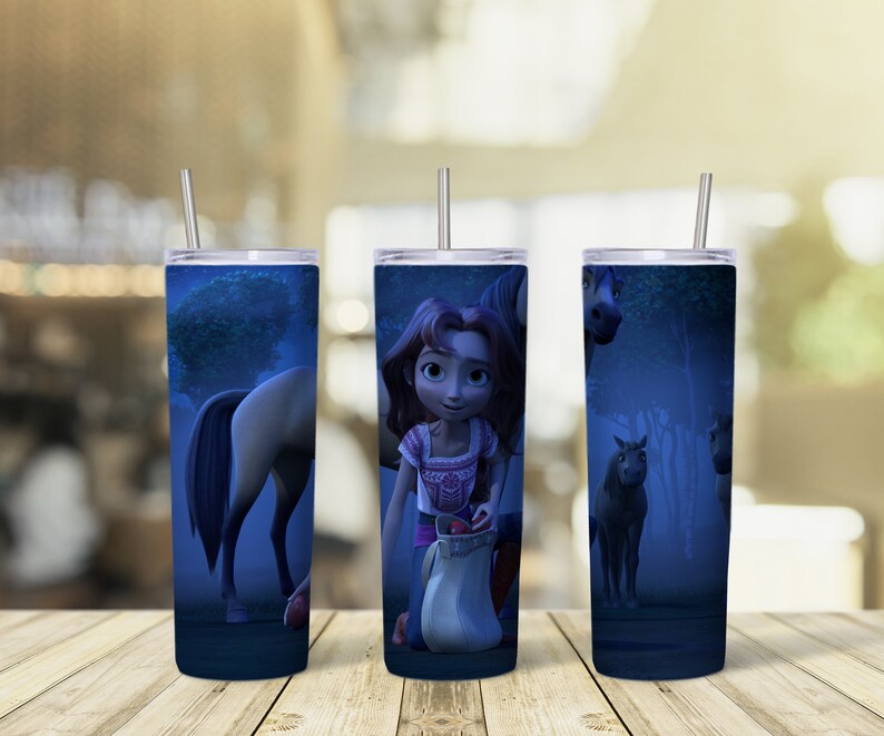 Spirit Untamed Tumbler PNG, 20 Oz Skinny Sublimation Designs, Untamed Tumbler Wrap, Sublimation ...