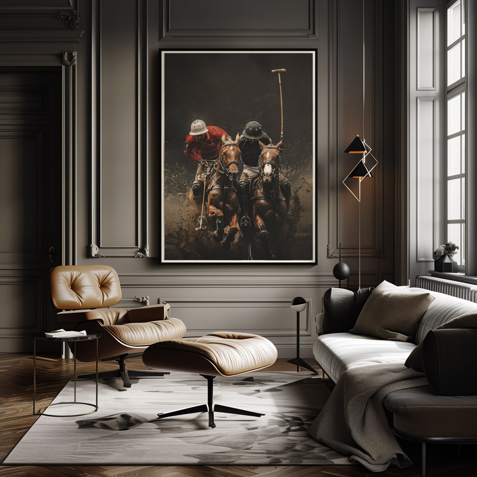 Vintage Polo Players Art Print: Equestrian Wall Decor - Etsy