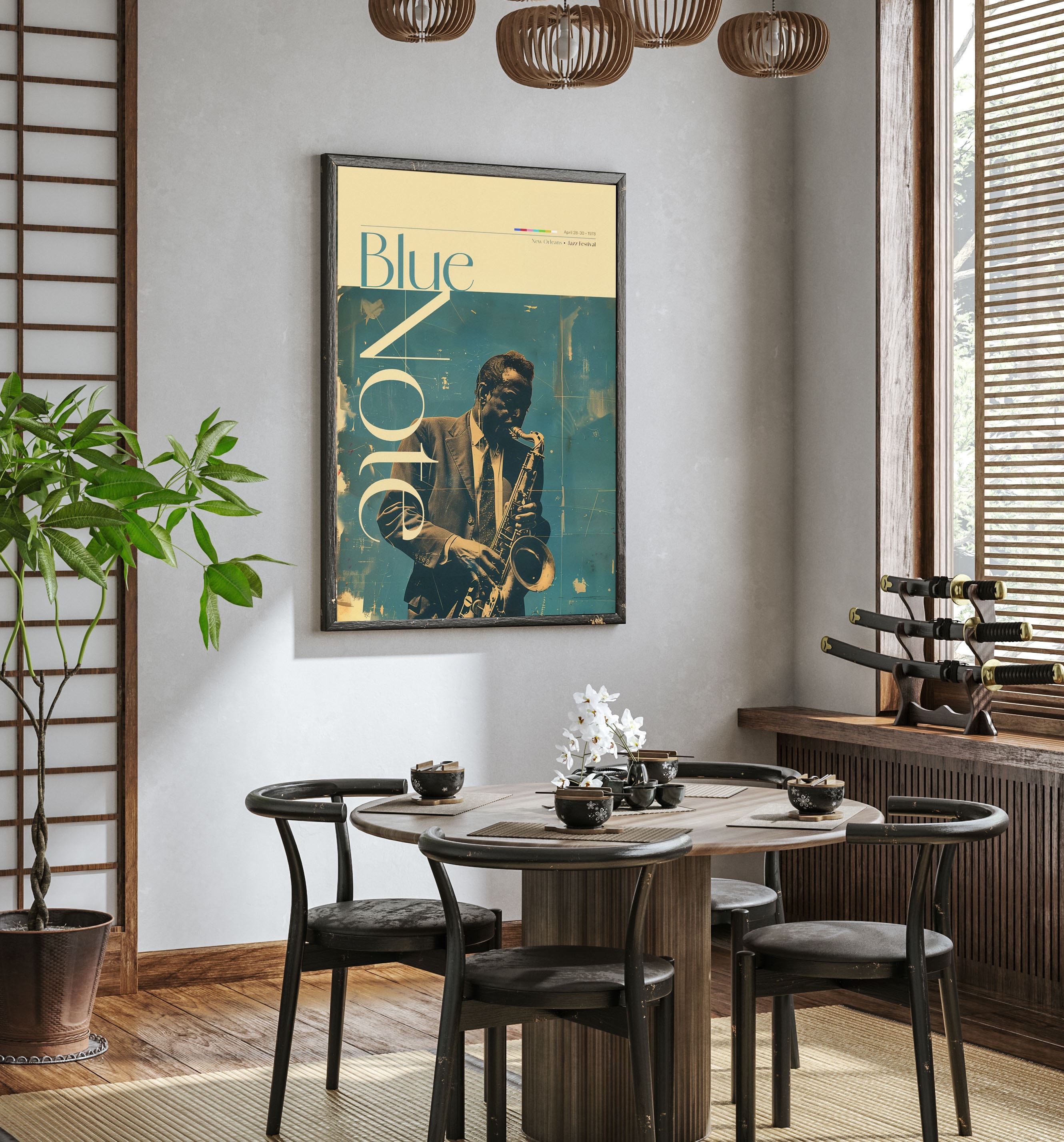 Blue Note Jazz Festival Art Print: Musician Wall Decor - Etsy