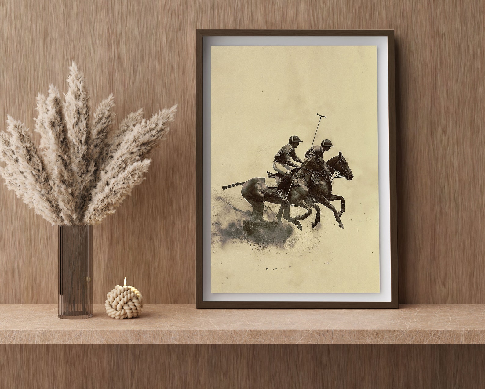 Vintage Polo Players Art Print: Equestrian Home Decor - Etsy