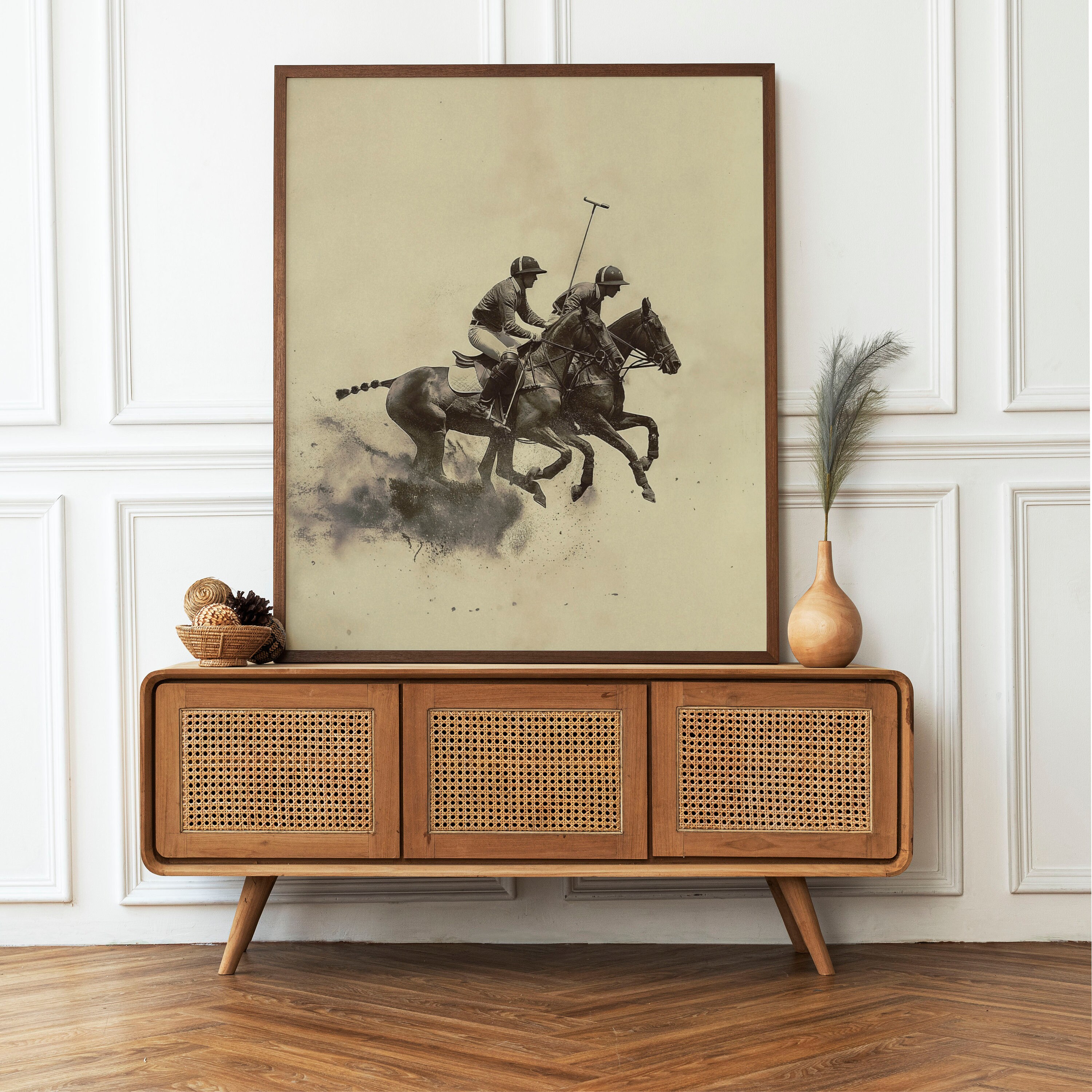Vintage Polo Players Art Print: Equestrian Home Decor - Etsy