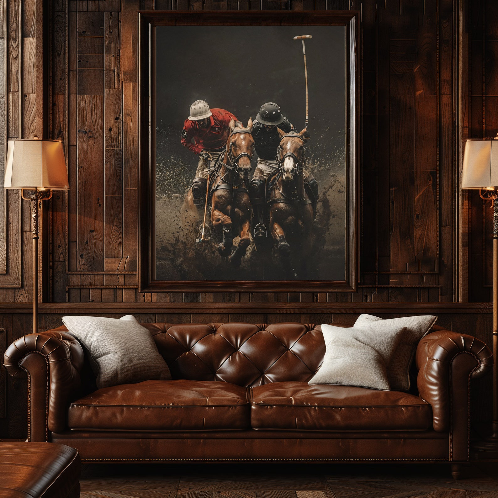 Vintage Polo Players Art Print: Equestrian Wall Decor - Etsy