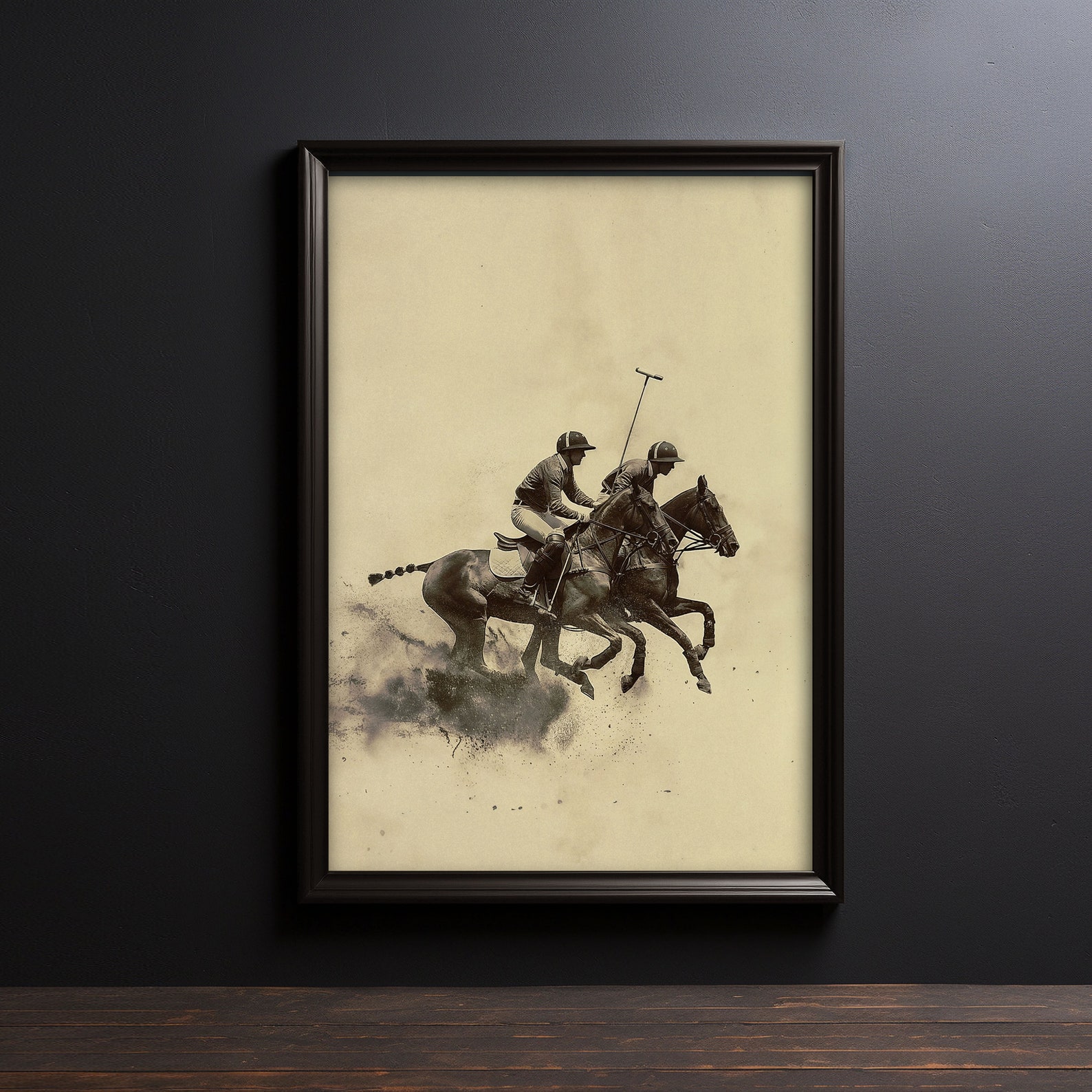 Vintage Polo Players Art Print: Equestrian Home Decor - Etsy