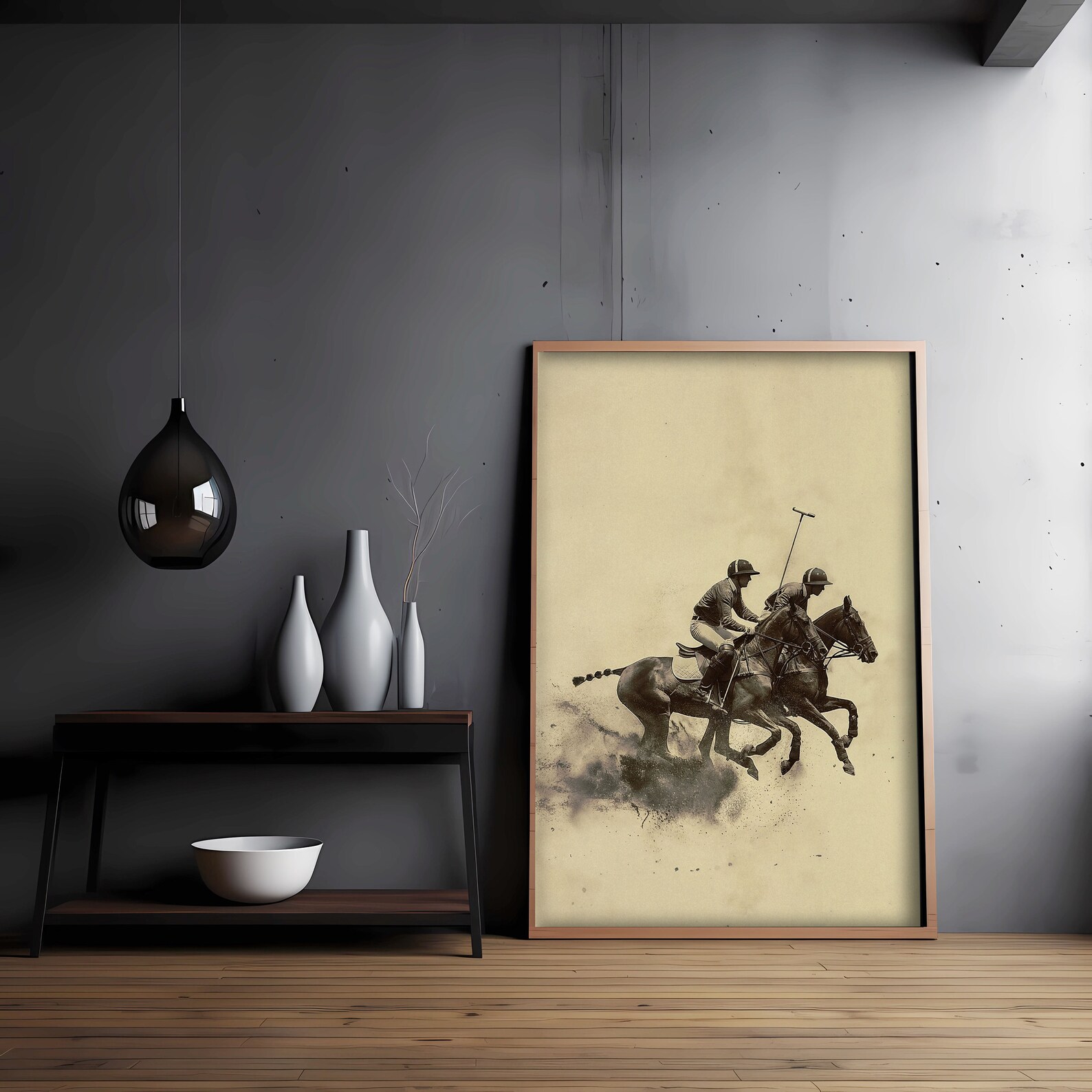 Vintage Polo Players Art Print: Equestrian Home Decor - Etsy