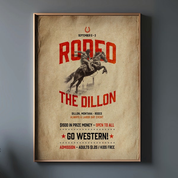 Rodeo Art - Etsy
