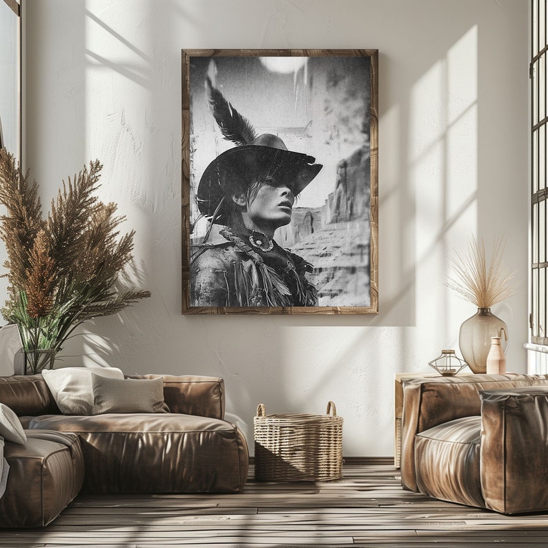 Cowgirl Wall Art, Western Wall Art, Retro Prints Western Gallery Wall ...