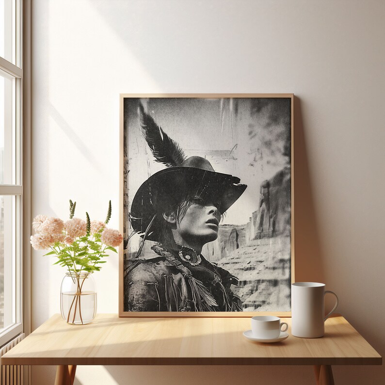 Cowgirl Wall Art, Western Wall Art, Retro Prints Western Gallery Wall ...