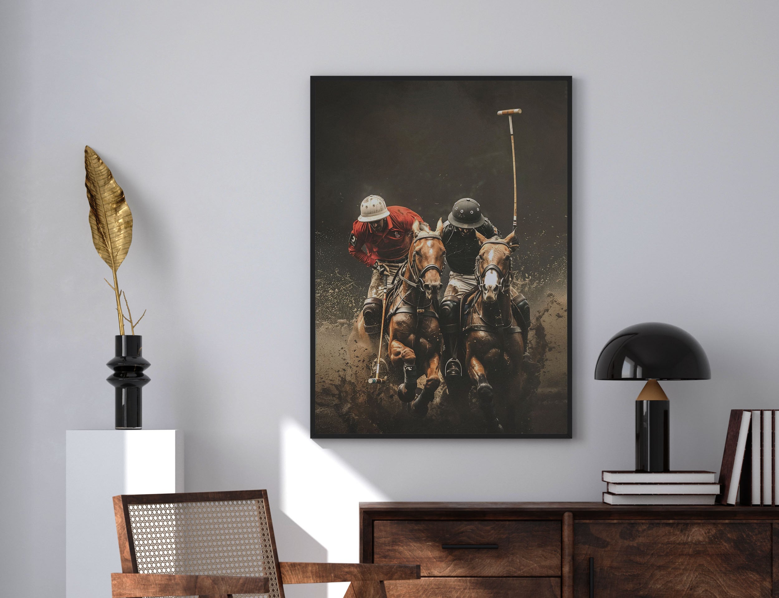 Vintage Polo Players Art Print: Equestrian Wall Decor - Etsy