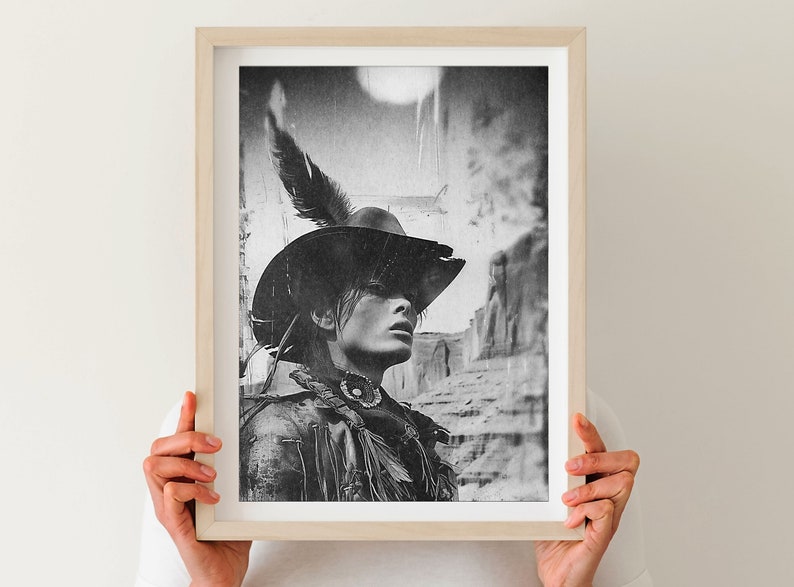 Cowgirl Wall Art, Western Wall Art, Retro Prints Western Gallery Wall ...