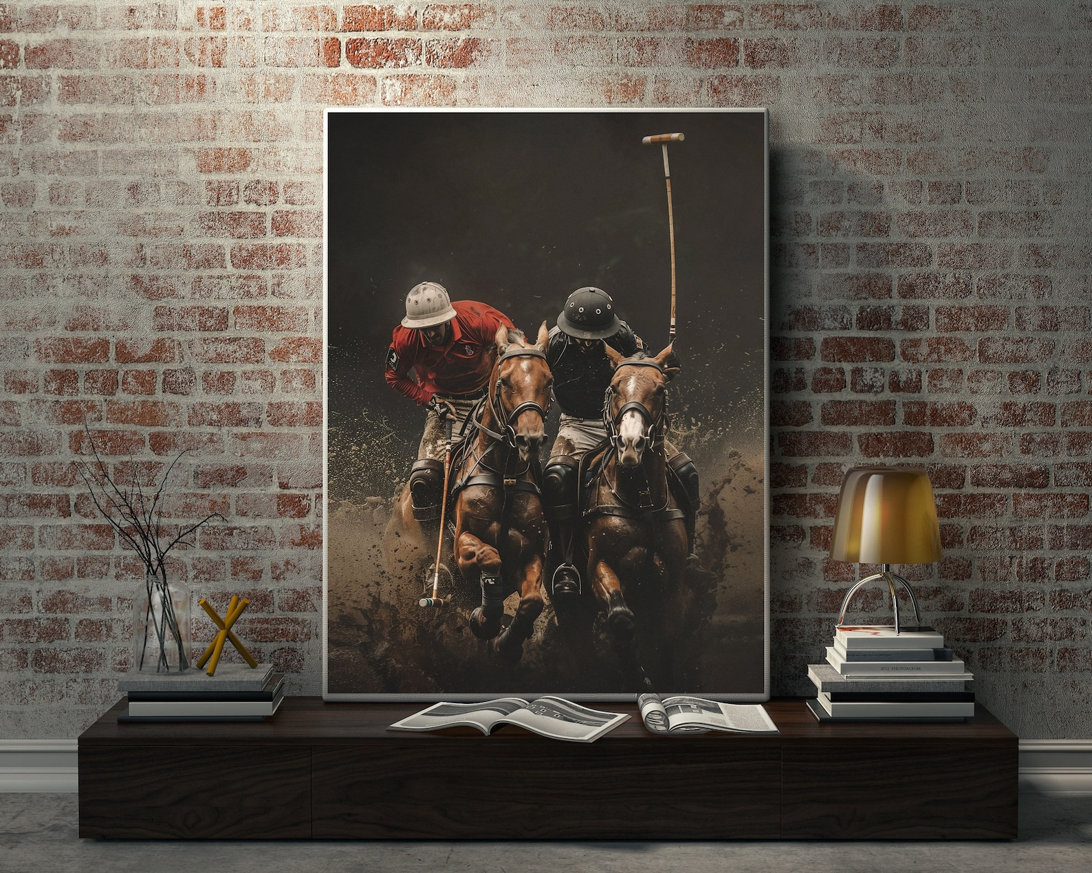 Vintage Polo Players Art Print: Equestrian Wall Decor - Etsy