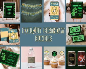 Fallout Birthday Party Invitation | Instant Download | Editable ...