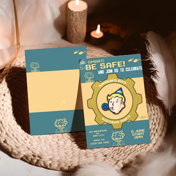 Fallout Invitation - Etsy