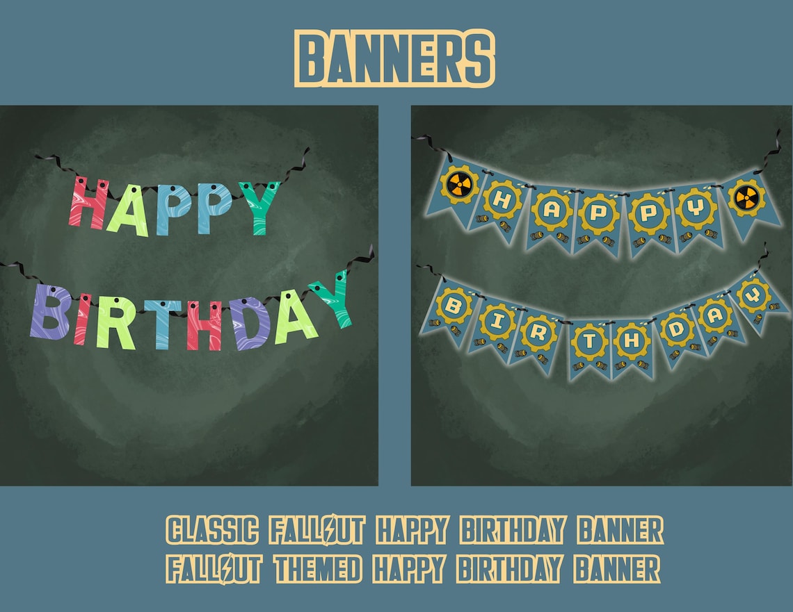 Fallout Birthday Party Bundle | Instant Download | Editable Template ...
