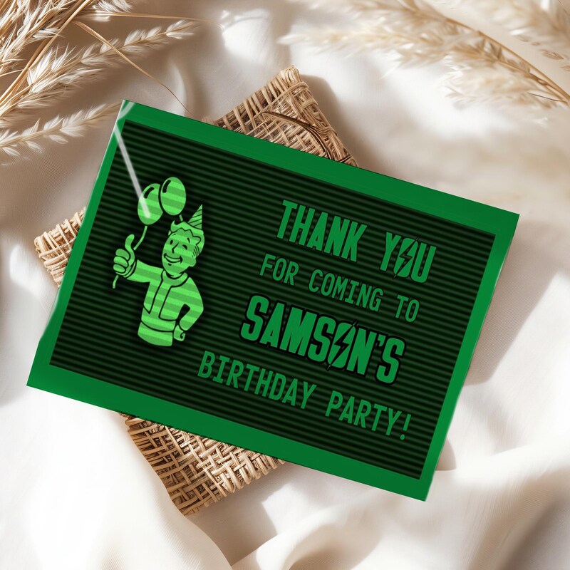 Fallout Invitation - Etsy